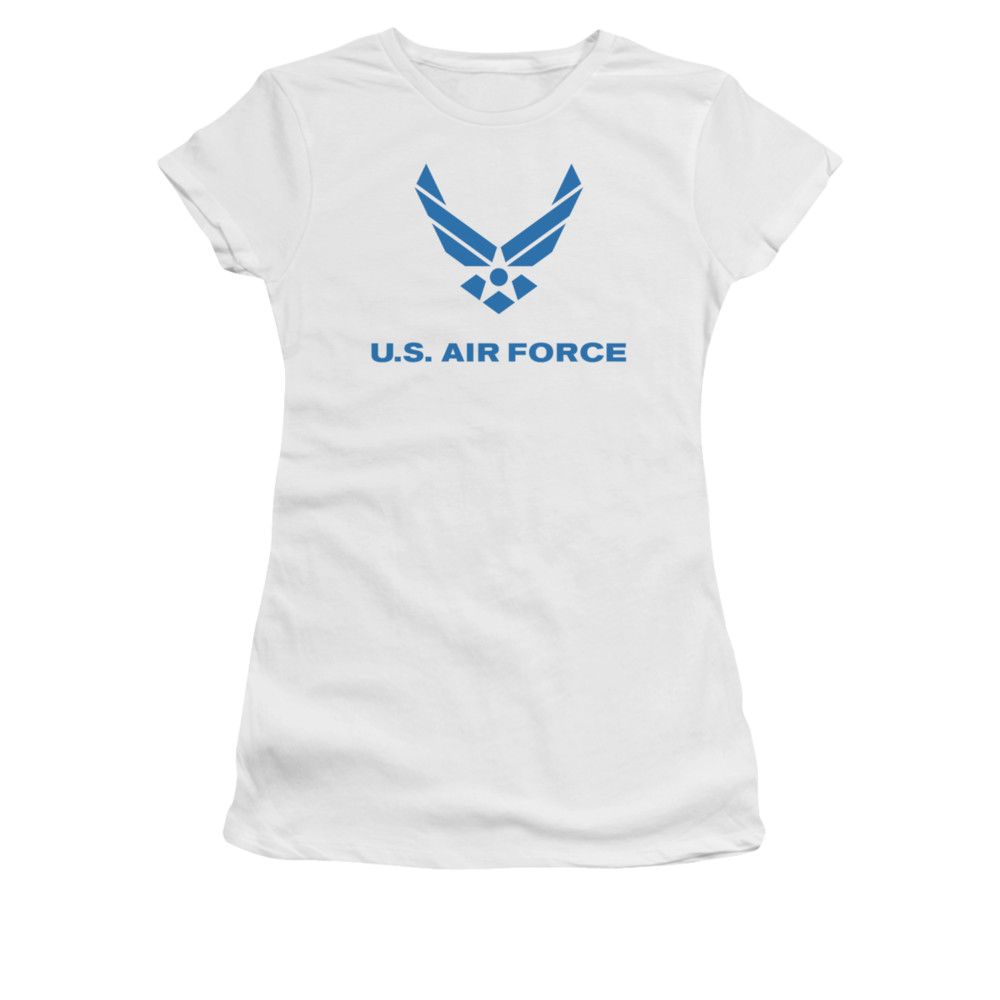 Air Force Shirt Juniors Logo White T-Shirt - Air Force Logo Shirts