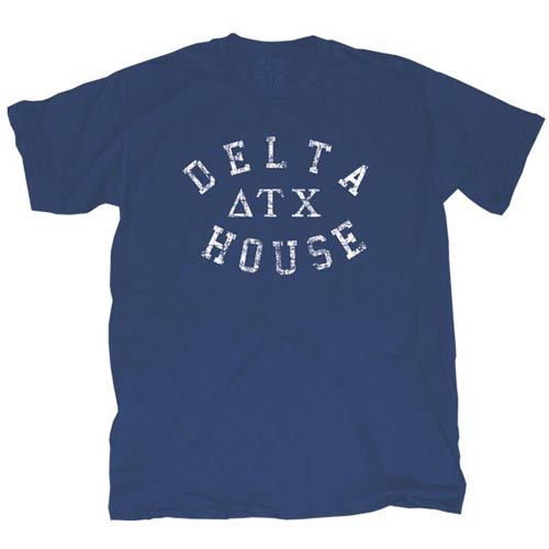 Animal House Shirt Delta House Navy Blue Tee T-Shirt - Animal House Shirts