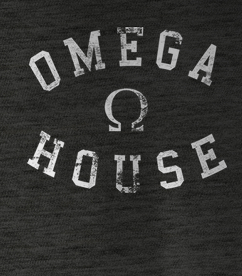 Animal House T-Shirt – Omega House Adult Charcoal Heather Tee Shirt ...