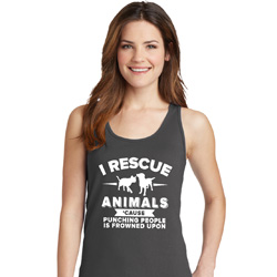 Animal Rescue Ladies Shirts - Dogs & Cats Pet Tees
