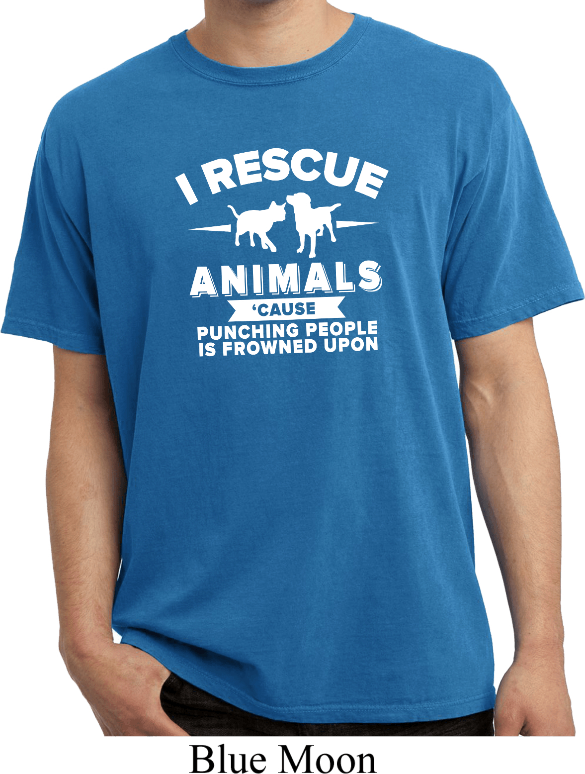 Animal Rescue Pigment Dyed Shirt - Animal Rescue Mens Shirts