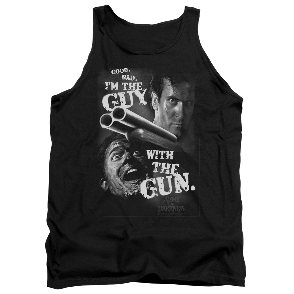 Army Of Darkness Tank Top Guy With The Gun Black Tanktop - Army Of ...