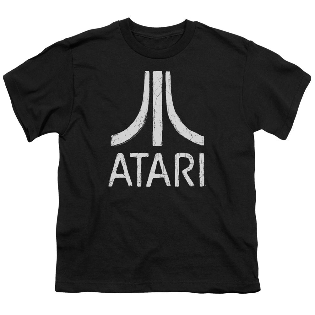 Atari Kids Shirt Rough Logo Black T-Shirt - Atari Rough Logo Shirts