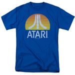 Atari Slim Fit Shirt Logo Royal T-Shirt - Atari Logo Shirts