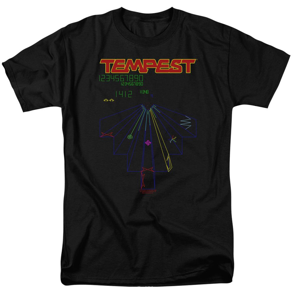 Atari Shirt Tempest Screen Black T-Shirt - Atari Tempest Screen Shirts