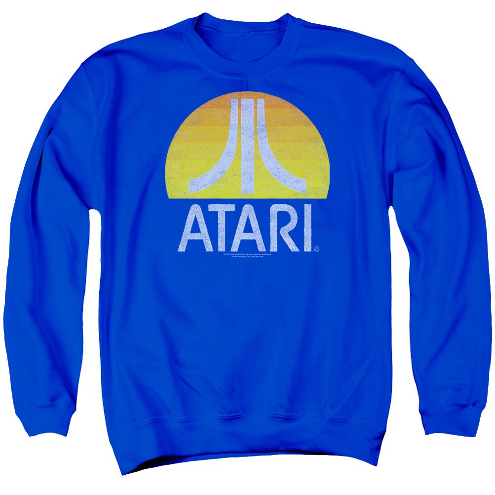 Atari Sweatshirt Logo Adult Royal Sweat Shirt - Atari Logo Shirts