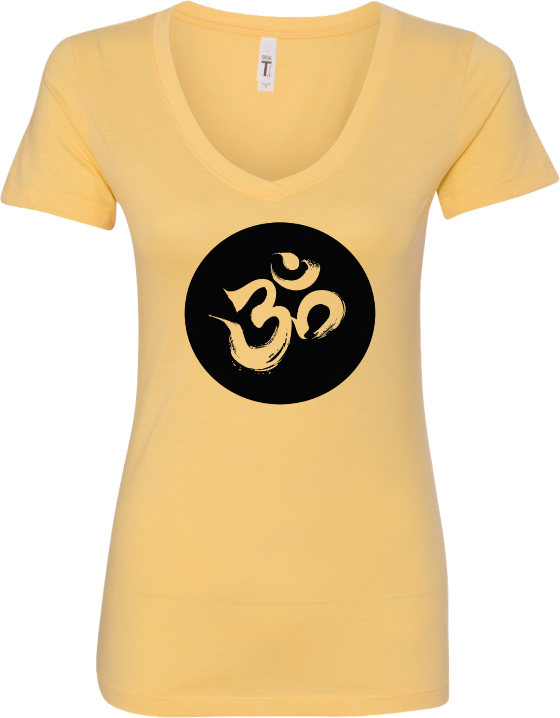 AUM Circle Ladies V-Neck Yoga Shirt - AUM Circle Ladies Yoga Shirts