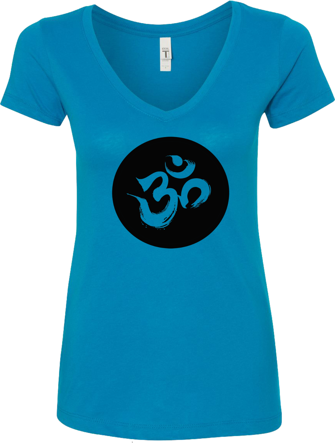 AUM Circle Ladies V-Neck Yoga Shirt - AUM Circle Ladies Yoga Shirts