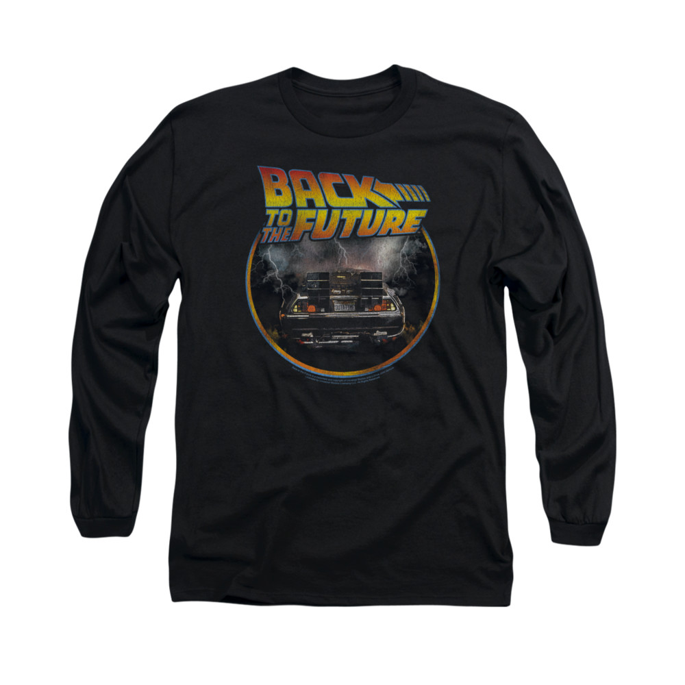 Back To The Future Shirt Back Long Sleeve Black Tee T-Shirt - Back To ...