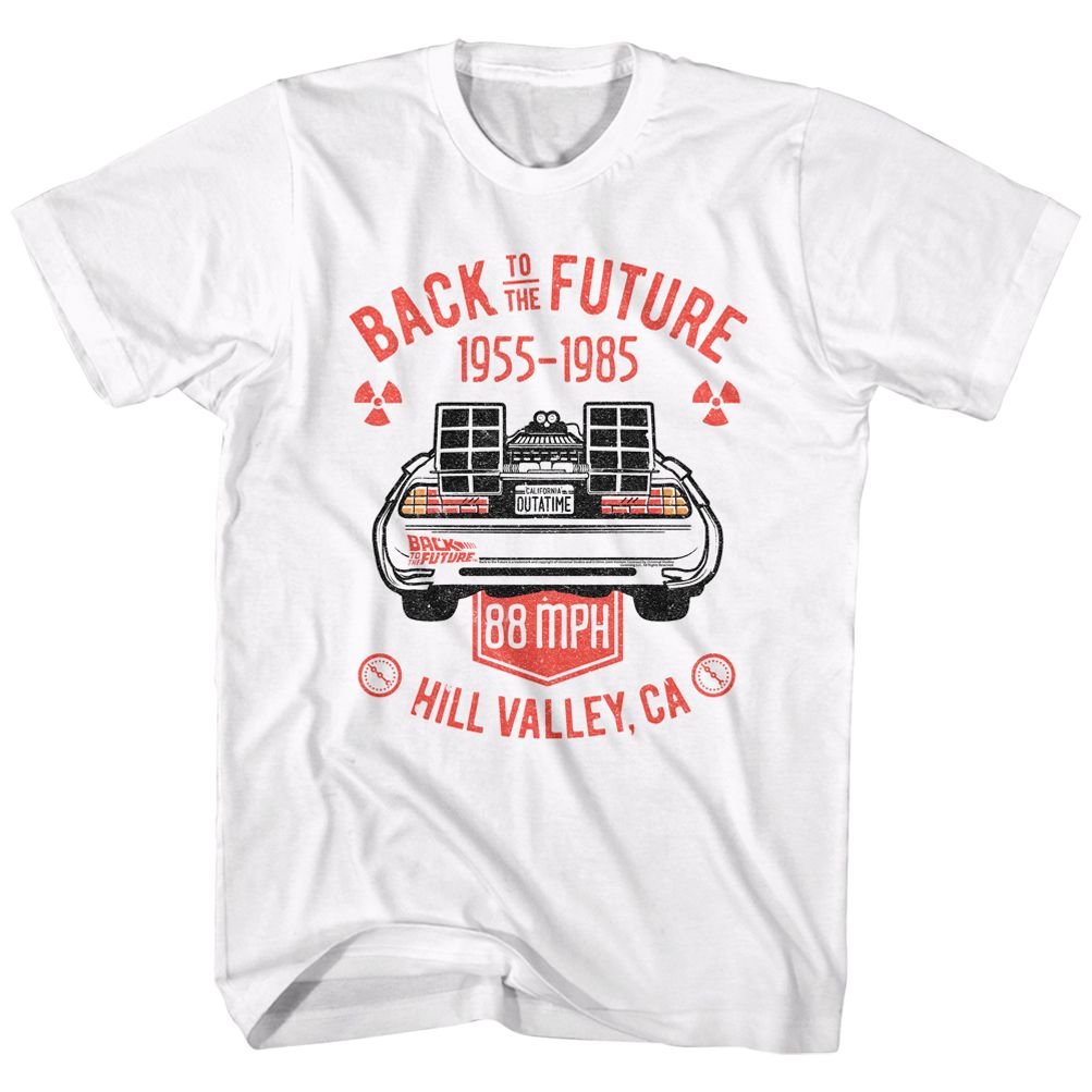 Back To The Future Shirt Hill Valley CA White T-Shirt - Back To The ...