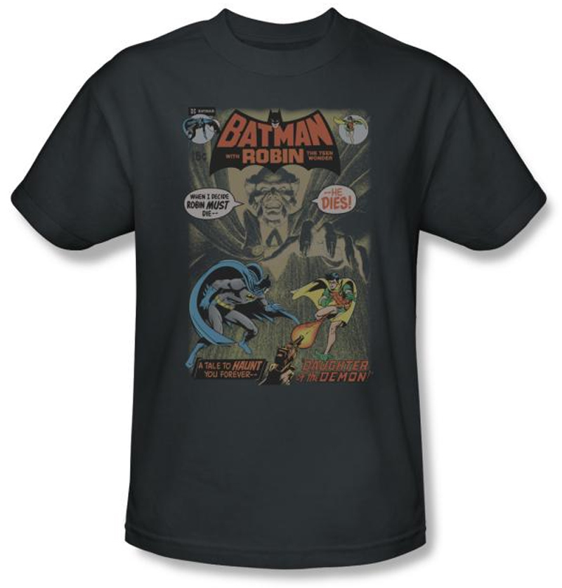 Batman T-Shirt - #232 Cover Adult Black Tee - Batman T-shirts