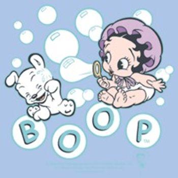 Betty Boop Baby Romper Infant Creeper Baby Bubbles Light Blue - Betty ...