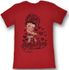 Betty Boop Juniors T-shirt Chillin Red Tee Shirt - Betty Boop Shirts