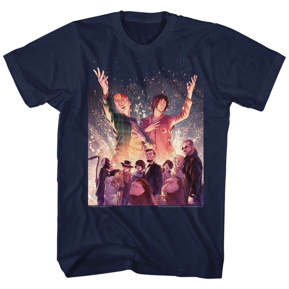 Bill And Ted Shirt Sparkle White T-Shirt - Bill And Ted Shirts