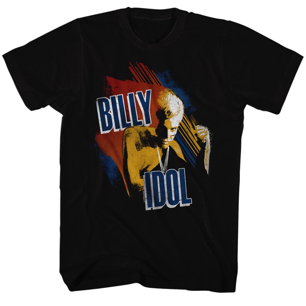 Billy Idol Shirt Idol Black Tee T-Shirt - Billy Idol Shirts