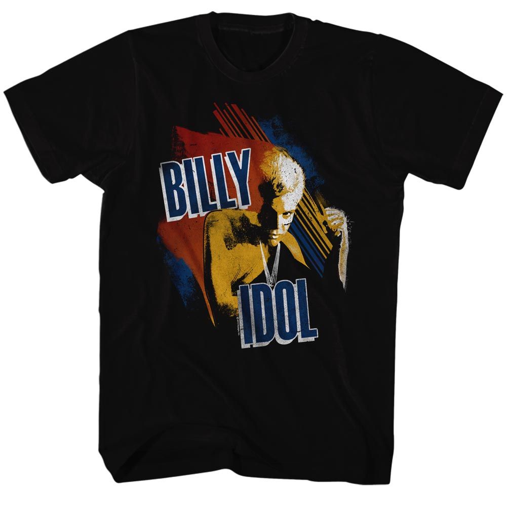 Billy Idol Shirt Idol Black Tee T-Shirt - Billy Idol Shirts