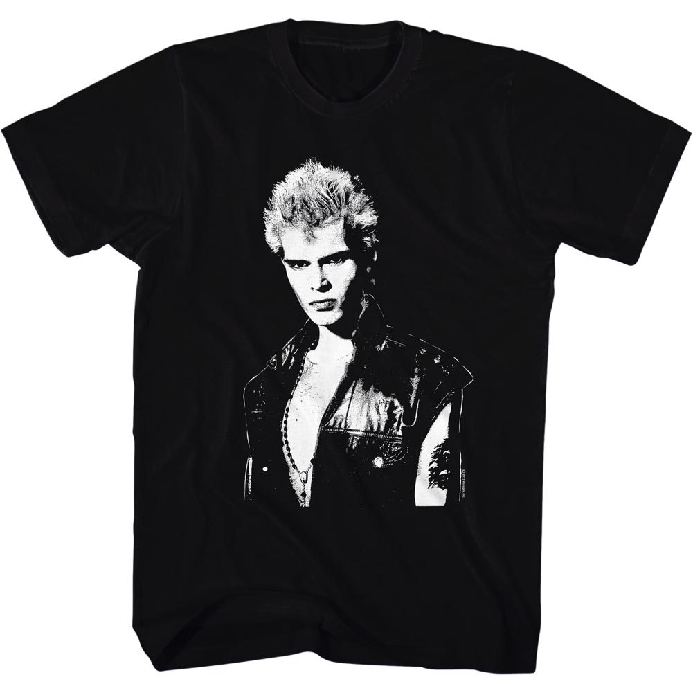 Billy Idol Shirt Portrait Black T-Shirt - Billy Idol Shirts