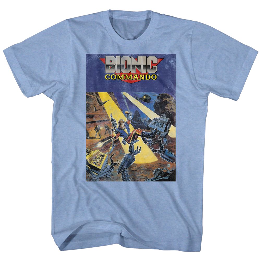 Bionic Commando Shirt Cover Light Blue T-Shirt - Bionic Commando Shirts