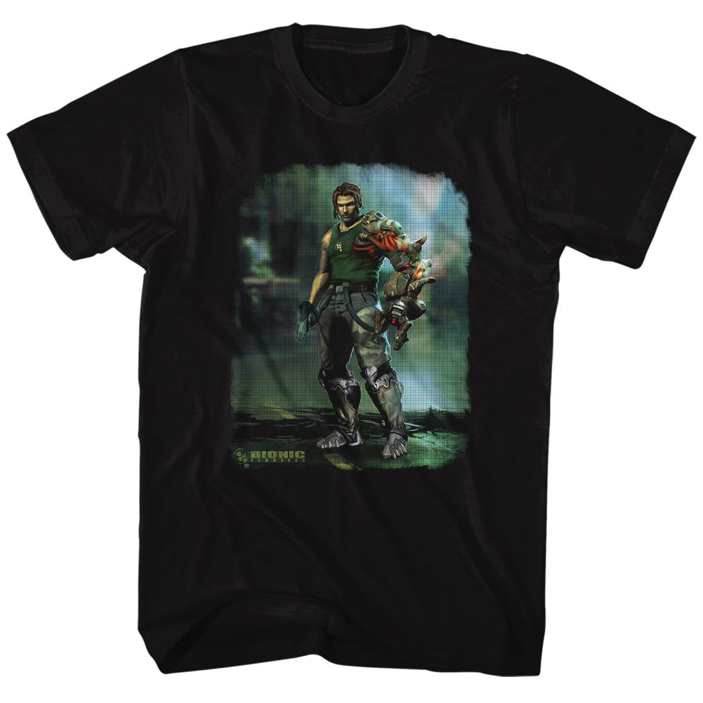 Bionic Commando Shirt Damaged Road Black T-Shirt - Bionic Commando Shirts
