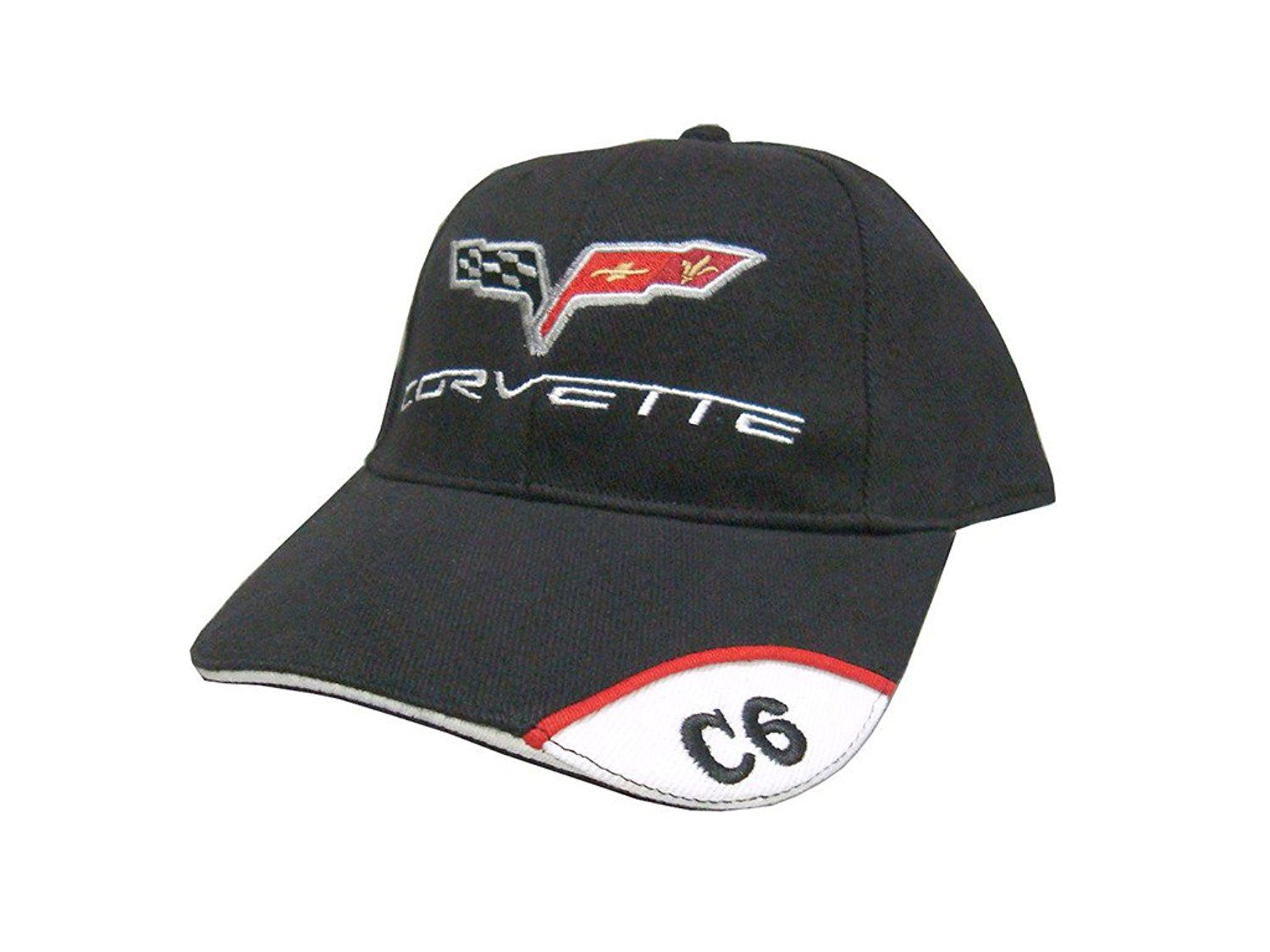 Chevy Corvette Hat - C6 Embroidered Vette Cap - Chevy Corvette Hats Caps