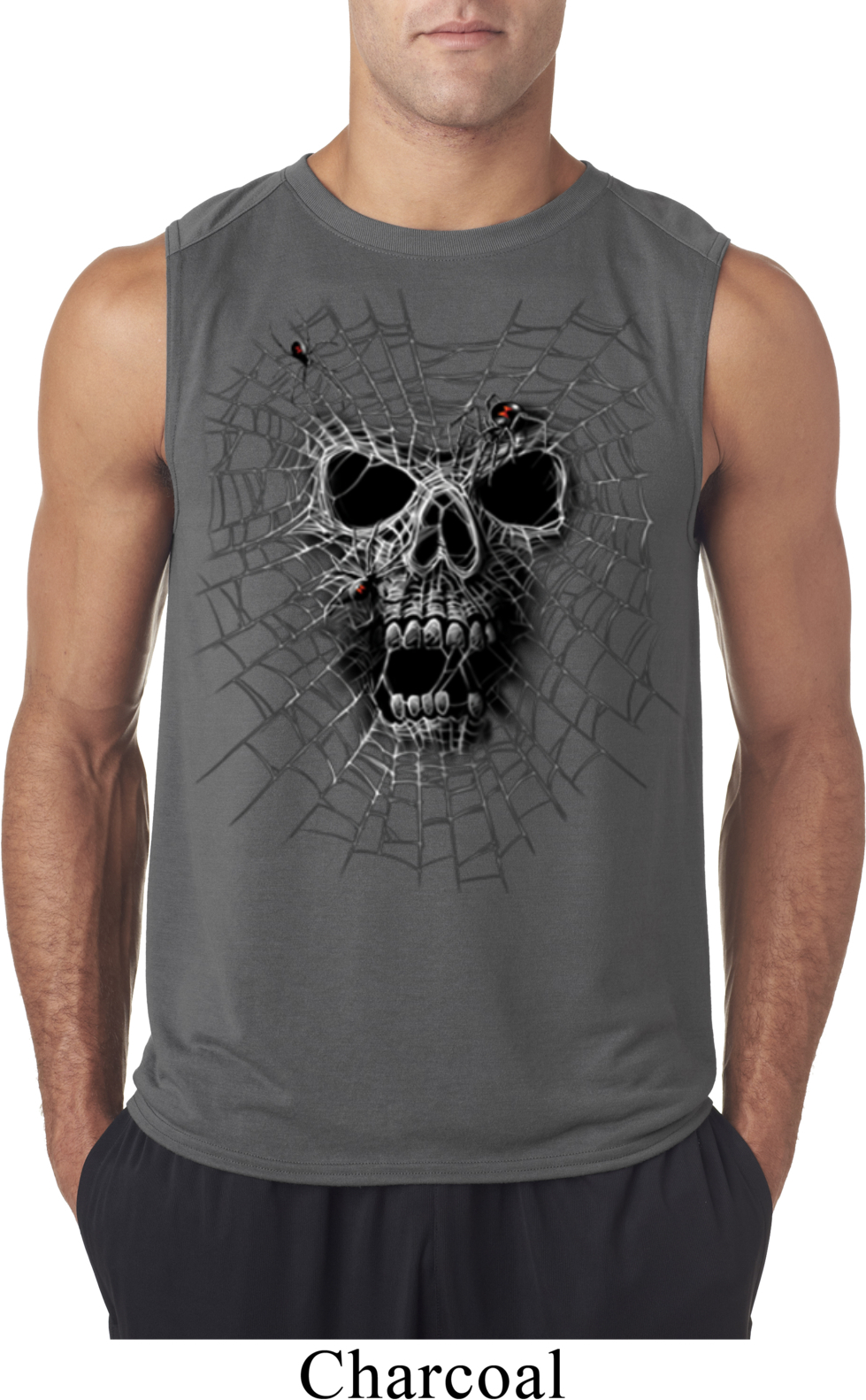 Black Widow Mens Sleeveless Shirt - Black Widow Mens Shirts
