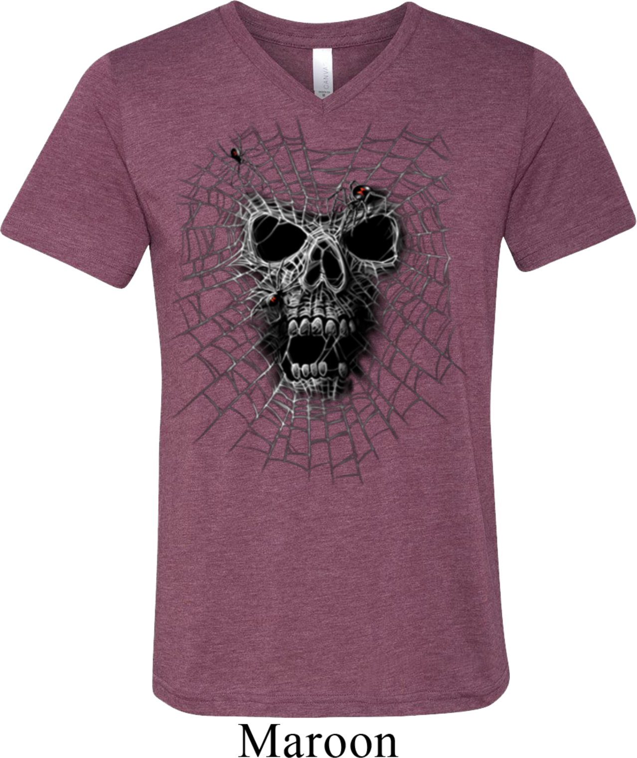 Black Widow Mens Tri Blend V-neck Shirt - Black Widow Mens Shirts