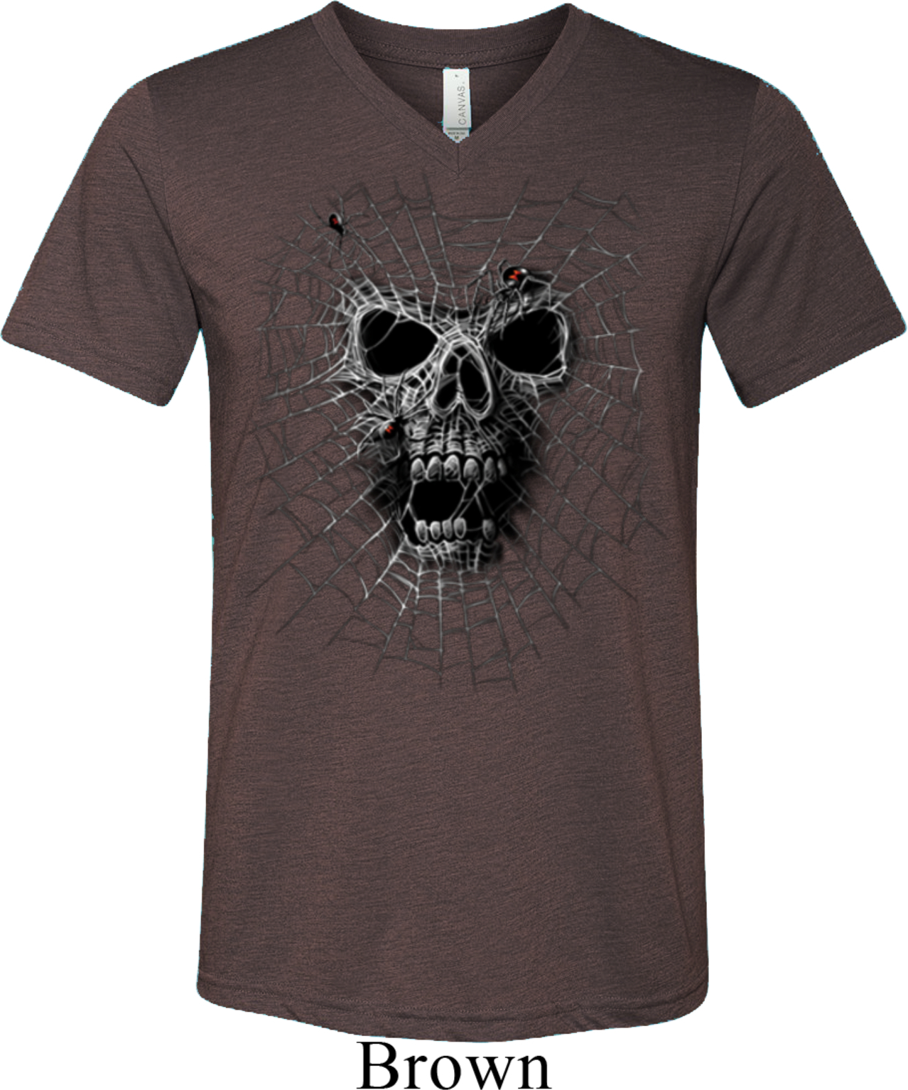 Black Widow Mens Tri Blend V-neck Shirt - Black Widow Mens Shirts