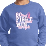 Breast Cancer Awareness Go Fight Win Girls Football Shirt - Go Fight ...