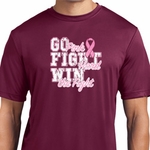 Breast Cancer Awareness Go Fight Win Pigment Dyed Shirt - Go Fight Win ...