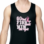 Breast Cancer Awareness Go Fight Win Pigment Dyed Shirt - Go Fight Win ...