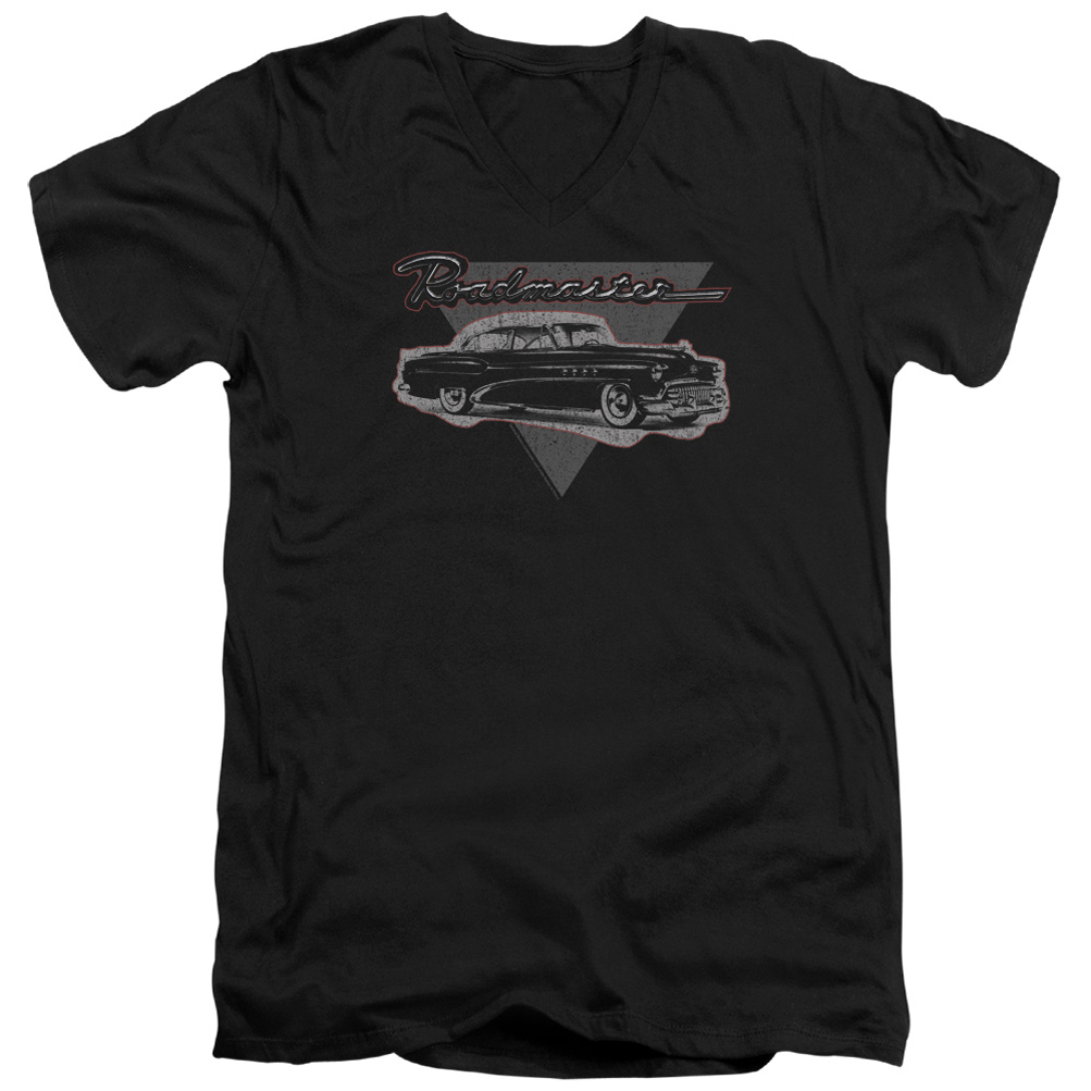 Buick Slim Fit V-Neck Shirt 1952 Roadmaster Black T-Shirt - Buick 1952 ...