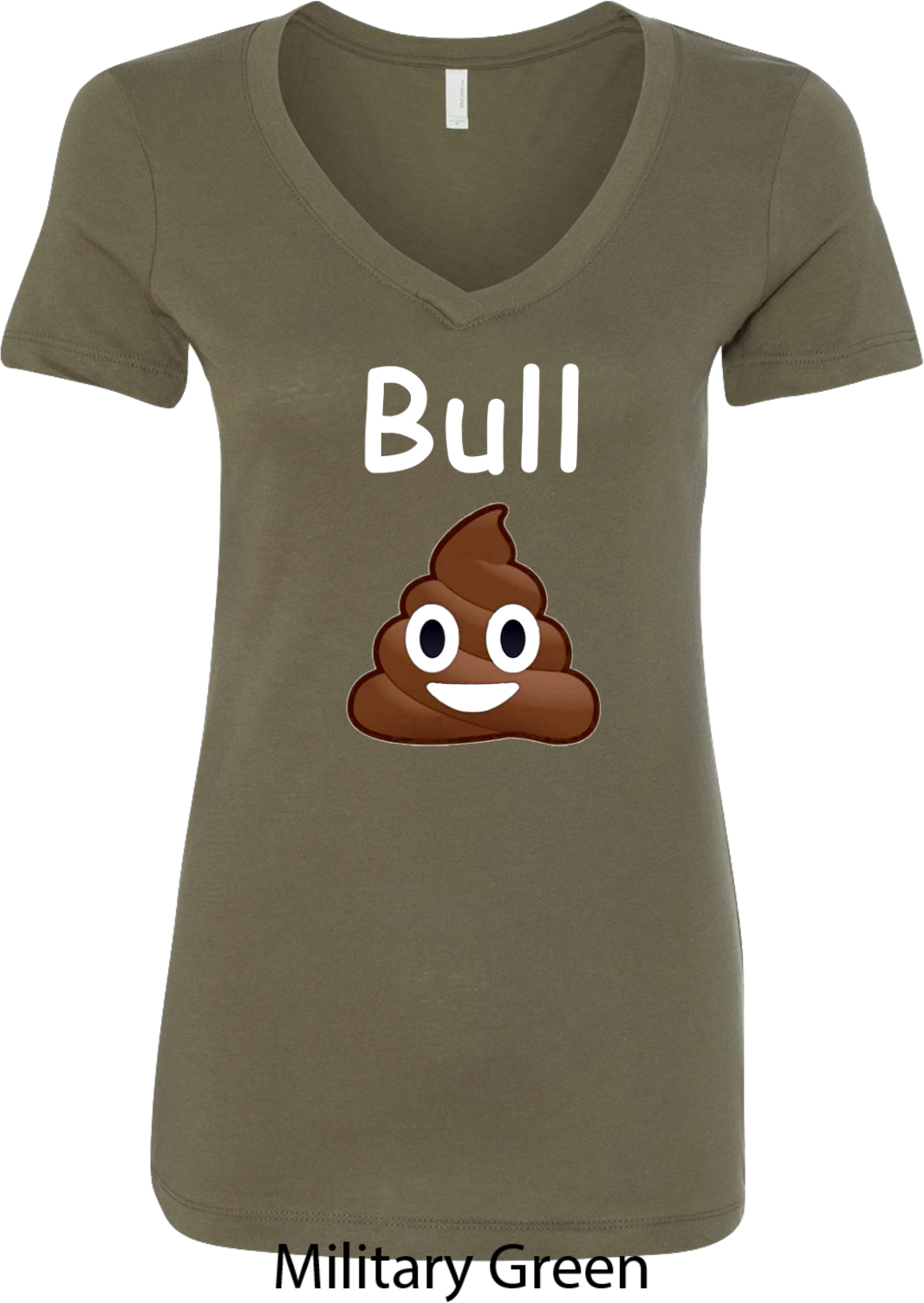 Bull Crap Ladies V-Neck Shirt - Bull Crap Ladies Shirts