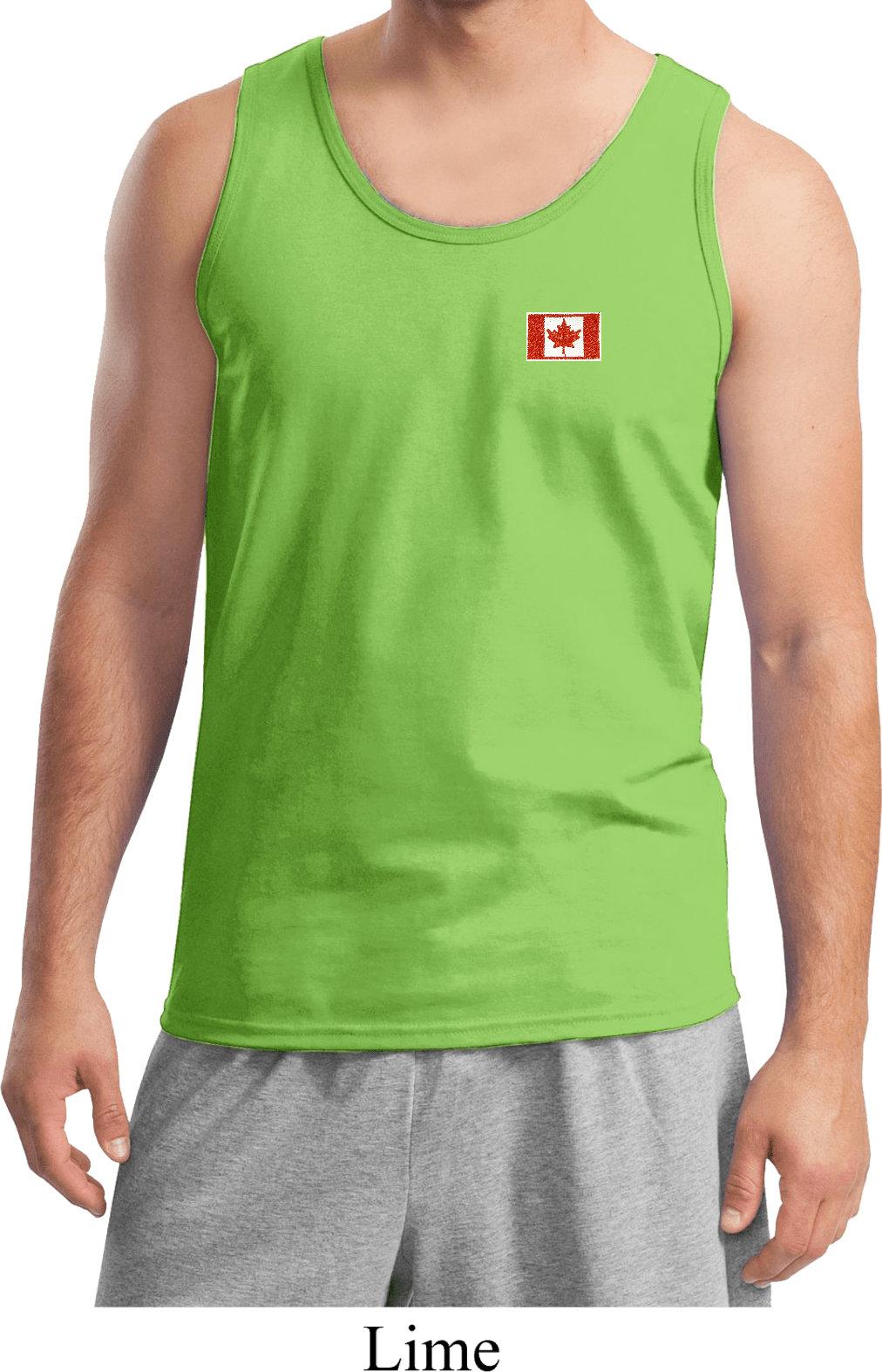 Canada Flag Patch Pocket Print Tank Top - Canada Flag Patch Pocket ...