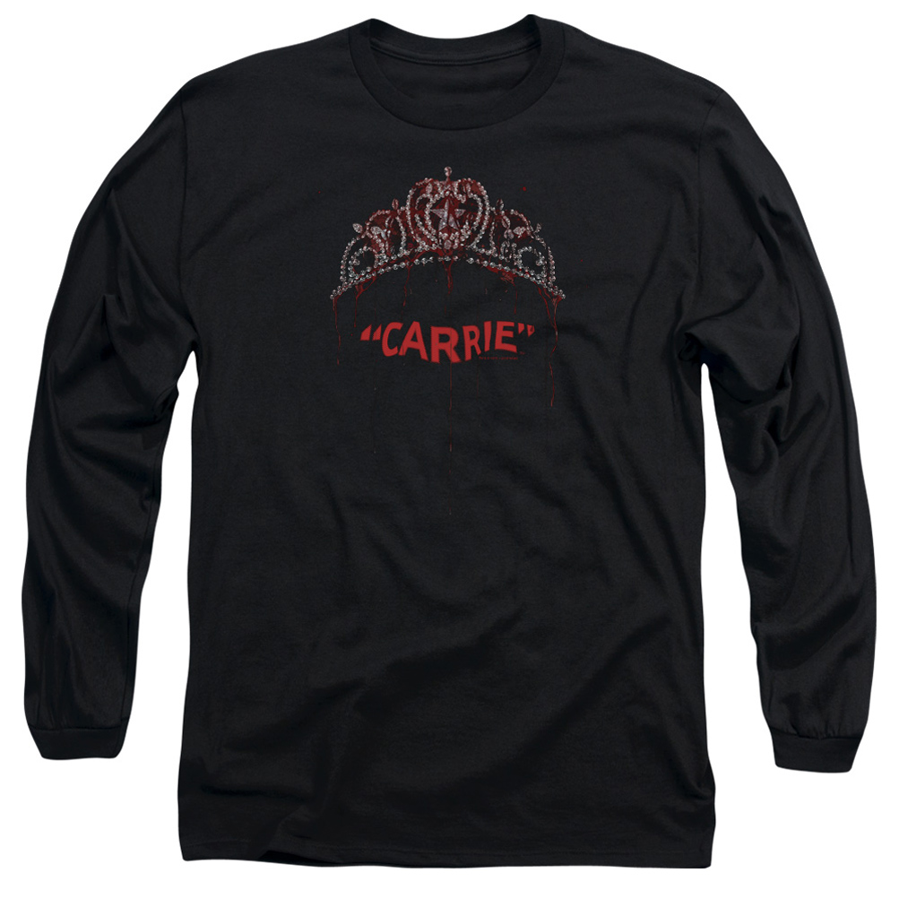 Carrie Long Sleeve Shirt Prom Queen Black Tee T-Shirt - Carrie Prom ...