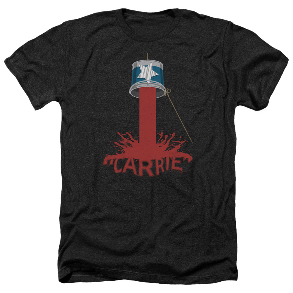 Carrie Shirt Bucket Of Blood Heather Black T-Shirt - Carrie Bucket Of ...