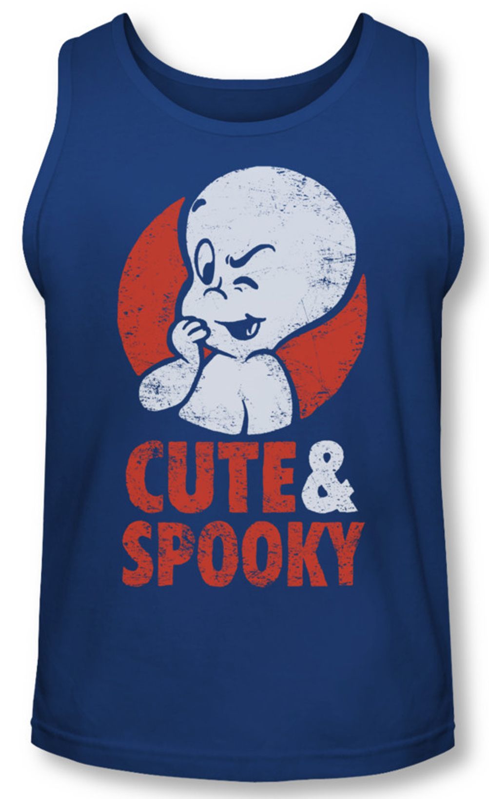 Casper The Friendly Ghost Tank Top Spooky Royal Blue Tanktop - Casper ...