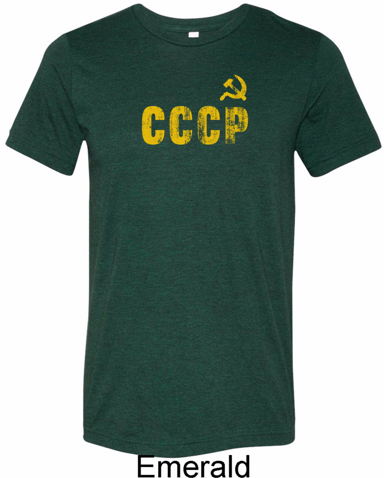 CCCP Insignia Mens Tri Blend Crewneck Shirt - CCCP Insignia Mens Shirts