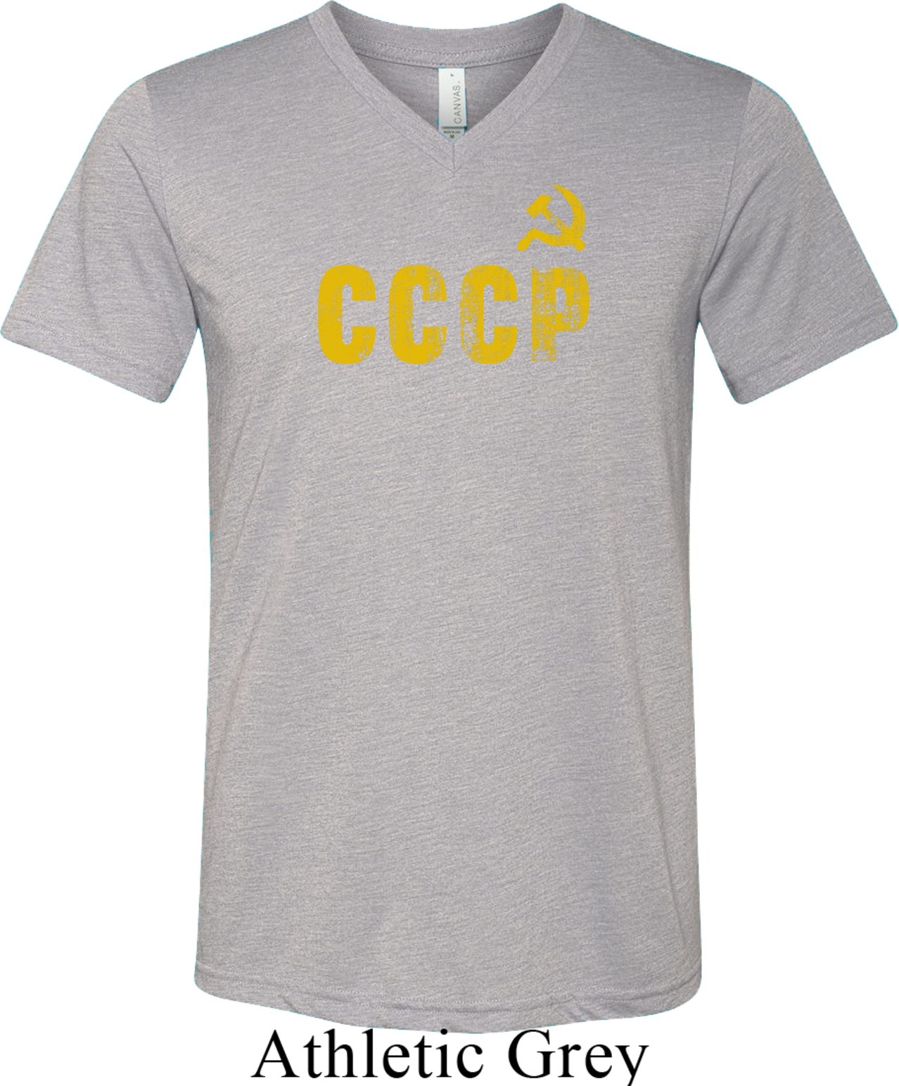 CCCP Insignia Mens Tri Blend V-neck Shirt - CCCP Insignia Mens Shirts