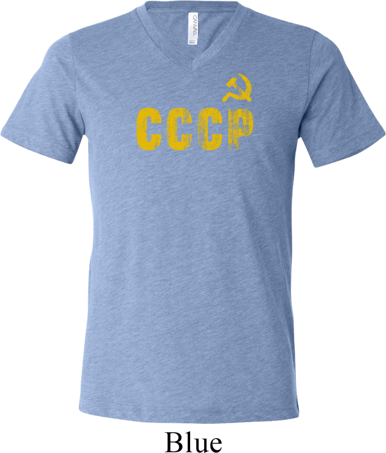 CCCP Insignia Mens Tri Blend V-neck Shirt - CCCP Insignia Mens Shirts