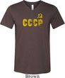 CCCP Insignia Mens Tri Blend V-neck Shirt - CCCP Insignia Mens Shirts