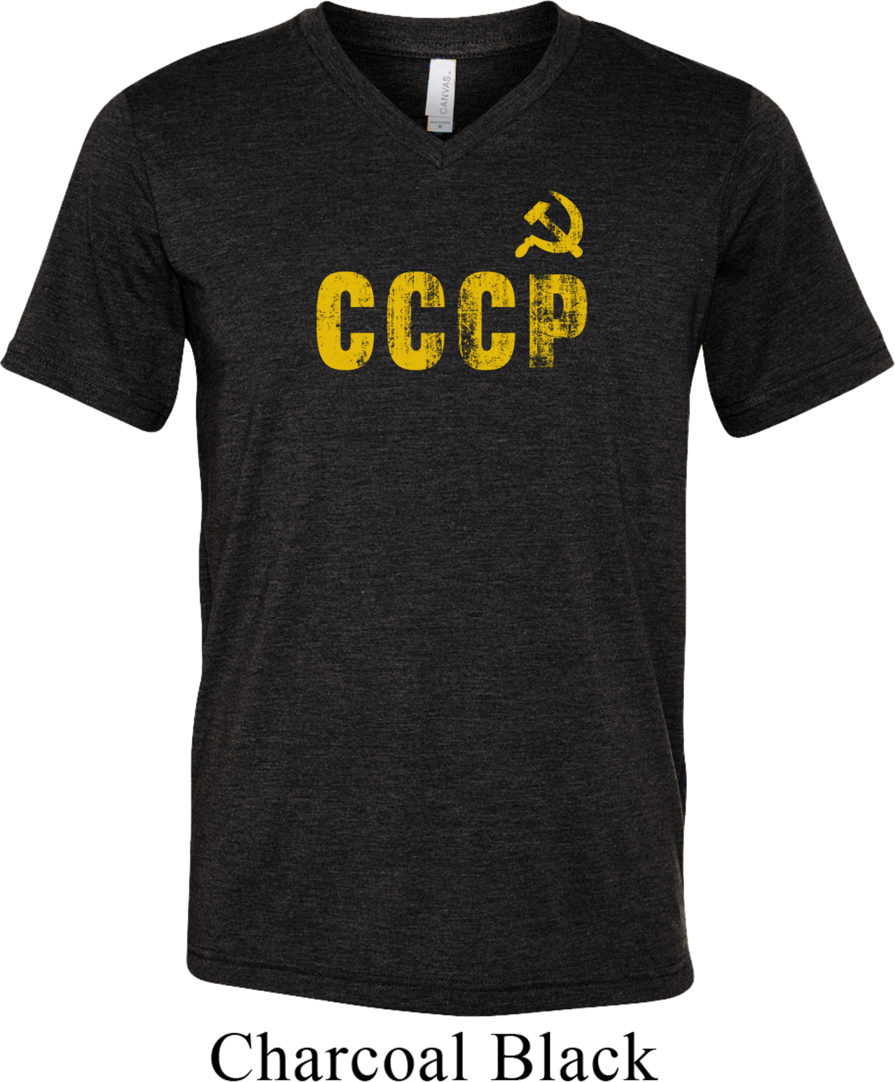 CCCP Insignia Mens Tri Blend V-neck Shirt - CCCP Insignia Mens Shirts