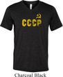 CCCP Insignia Mens Tri Blend V-neck Shirt - CCCP Insignia Mens Shirts