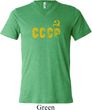 CCCP Insignia Mens Tri Blend V-neck Shirt - CCCP Insignia Mens Shirts