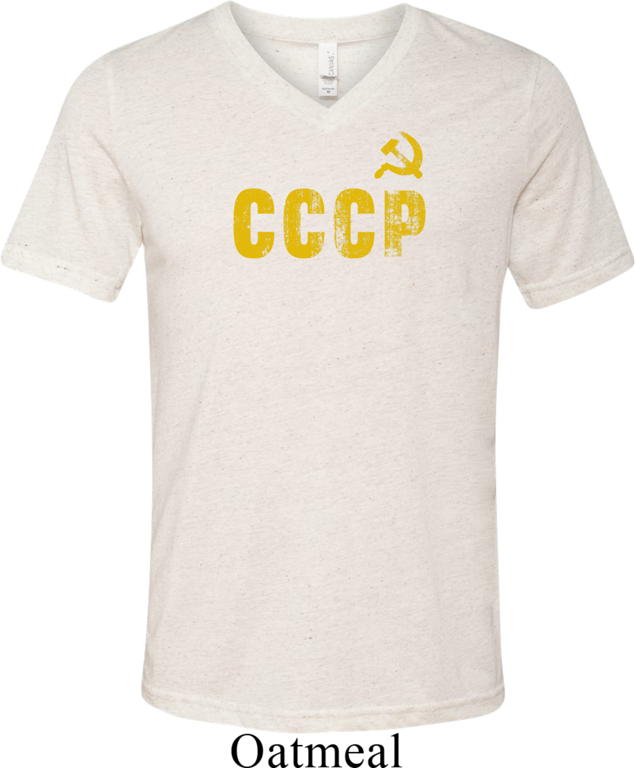 CCCP Insignia Mens Tri Blend V-neck Shirt - CCCP Insignia Mens Shirts