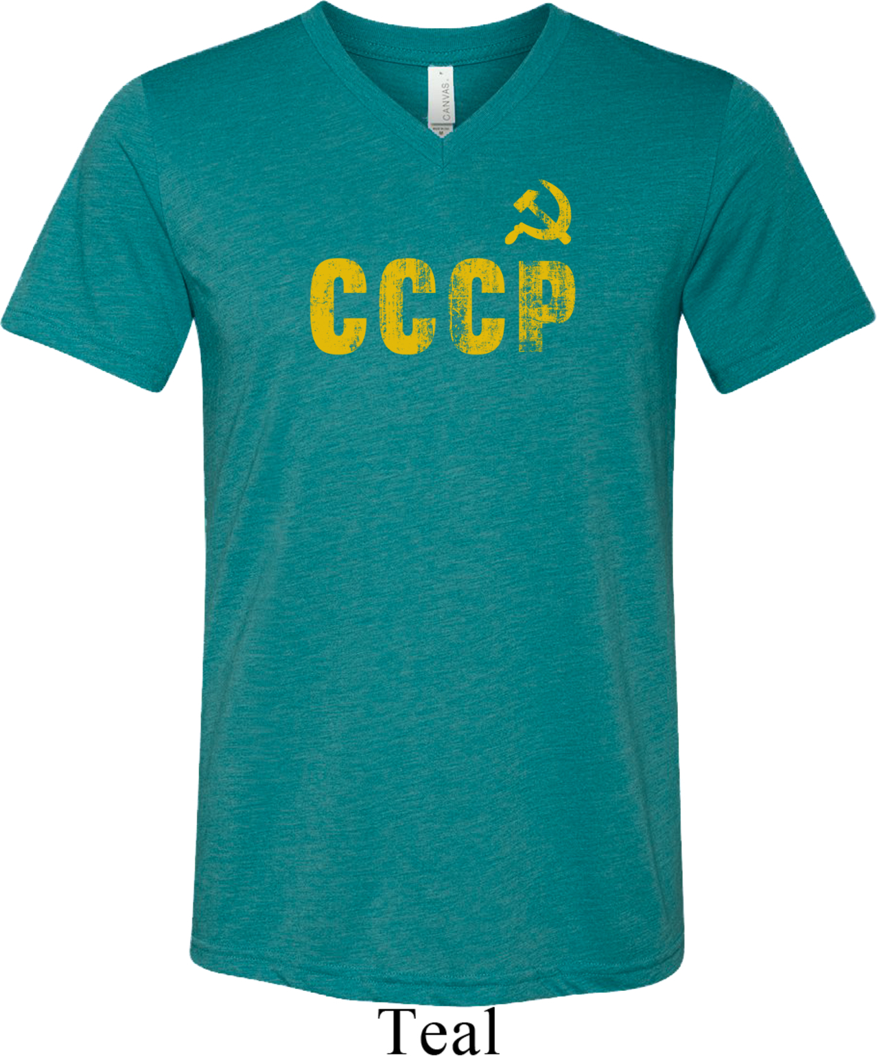 CCCP Insignia Mens Tri Blend V-neck Shirt - CCCP Insignia Mens Shirts