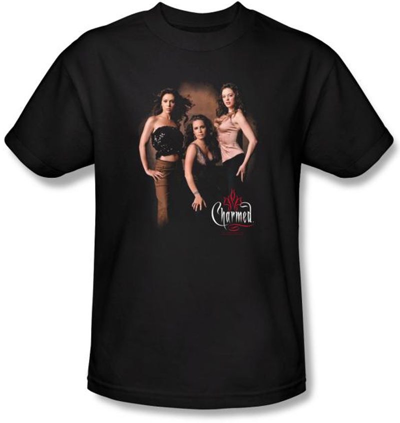 Charmed Shirt Three Hot Witches Black T-shirt - Charmed Hot Witches Shirts