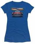 Chevy 1957 Bel Air Grille Royal Blue Ringer Shirt - Chevy 1957 Bel Air ...