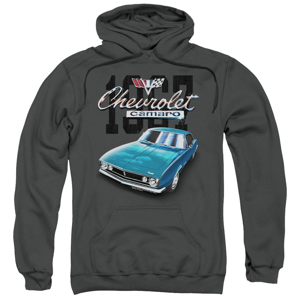Chevy Kids Hoodie Blue Classic Camaro Charcoal Youth Hoody - Chevy Blue ...
