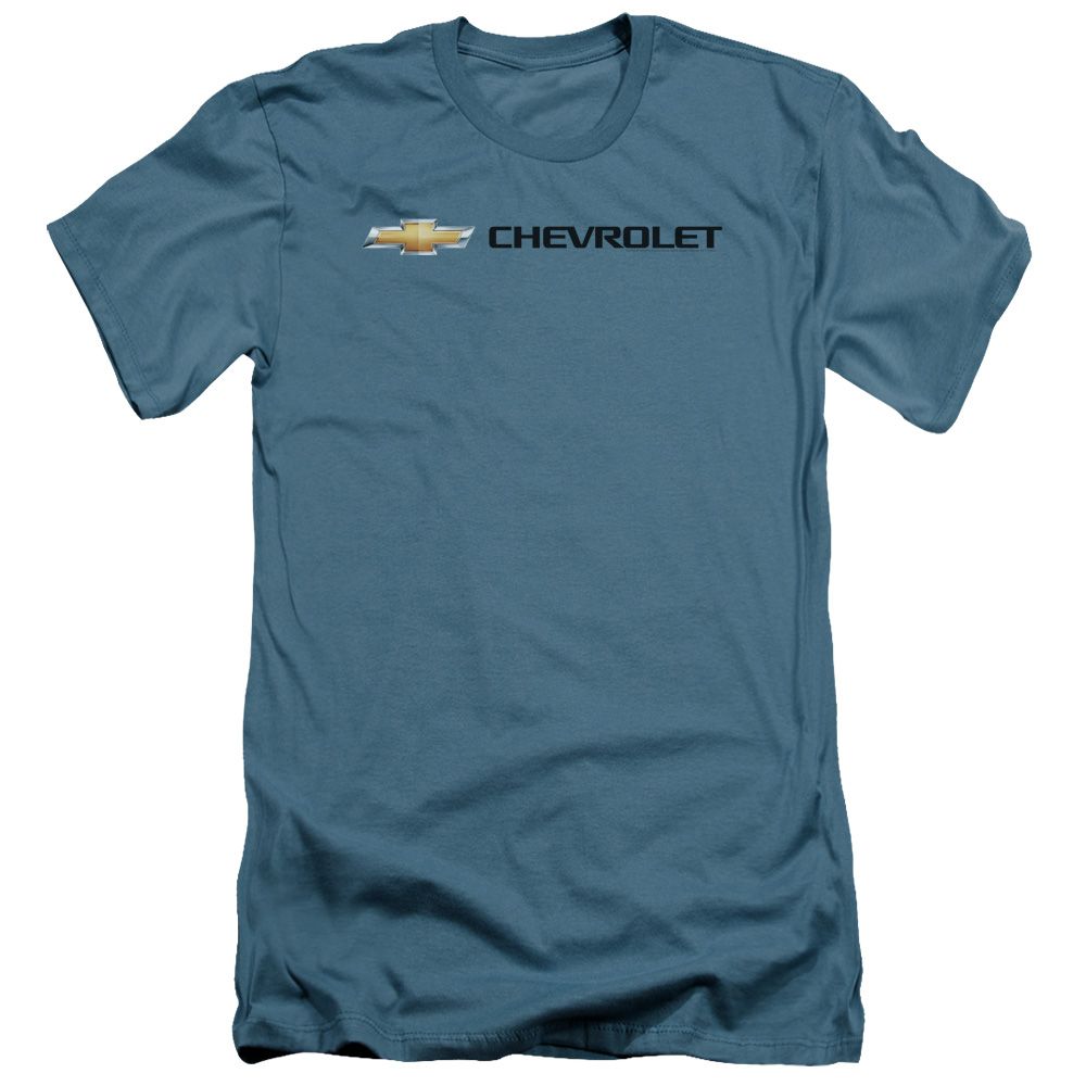 Chevy Slim Fit Shirt Bow Tie Slate T-Shirt - Chevy Bow Tie Shirts