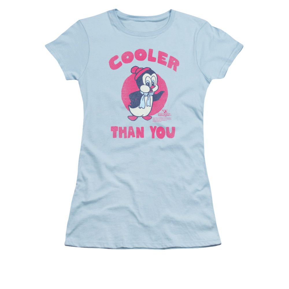 Chilly Willy Shirt Juniors Cooler Light Blue Tee T-Shirt - Chilly Willy ...